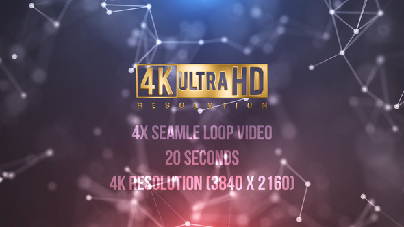 4K Plexus Background, Motion Graphics | VideoHive